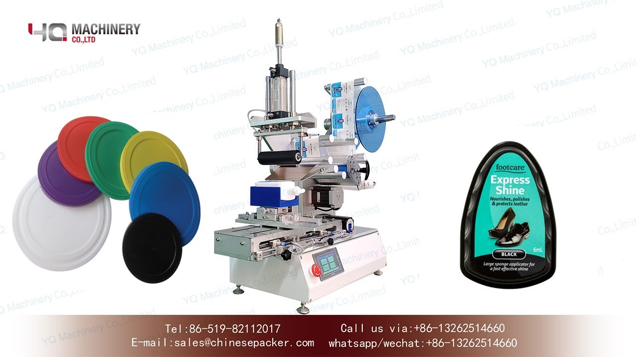 manual flat labeling machines|YQ machinery tabletop top side labeler ...