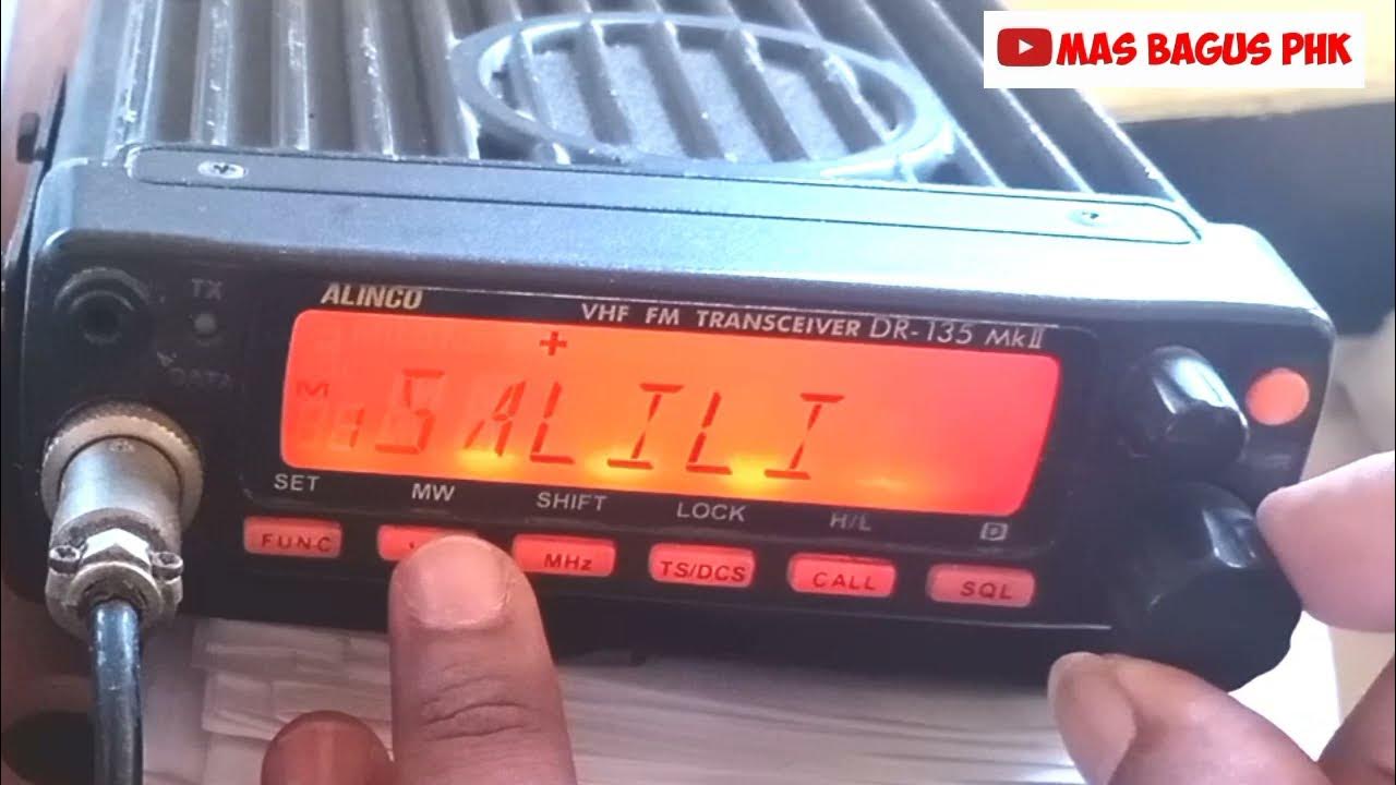 cara reset ulang Radio Rig Allinco DR135 MK2, set RPU, set nama, simpan memory - YouTube
