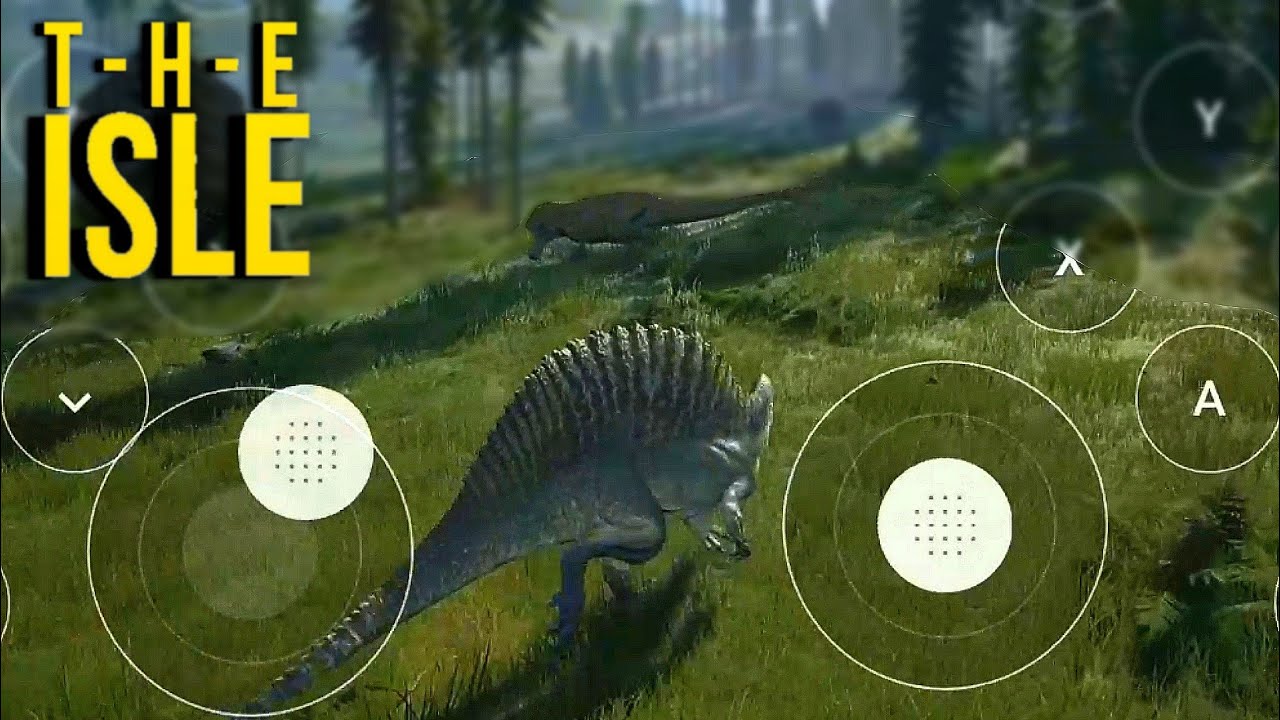 Spinossauro vs Tiranossauro Rex - The Isle Mobile Gameplay | caça ou ...