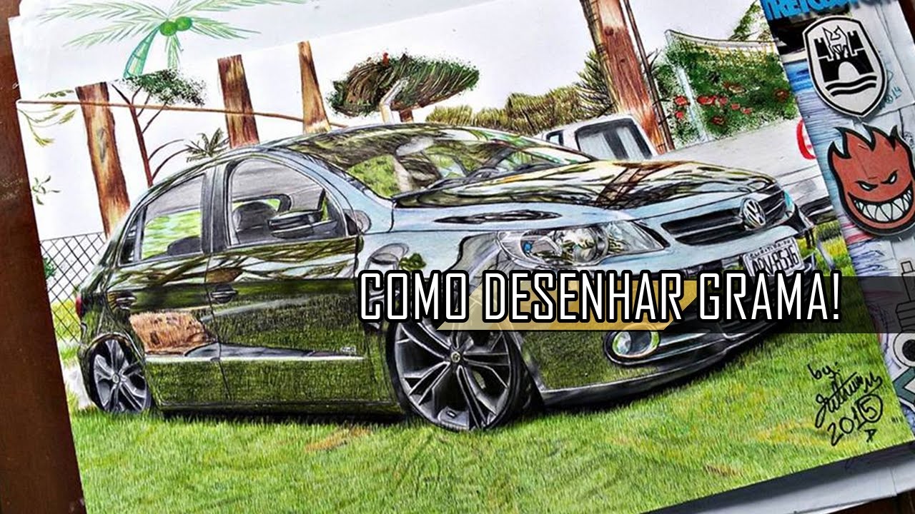 Tutorial Como Desenhar Grama Youtube