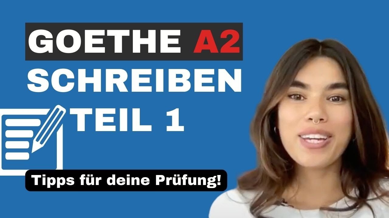 Goethe Zertifikat A2 Schreiben Teil 1 // "Schreiben ohne Quälerei" - YouTube