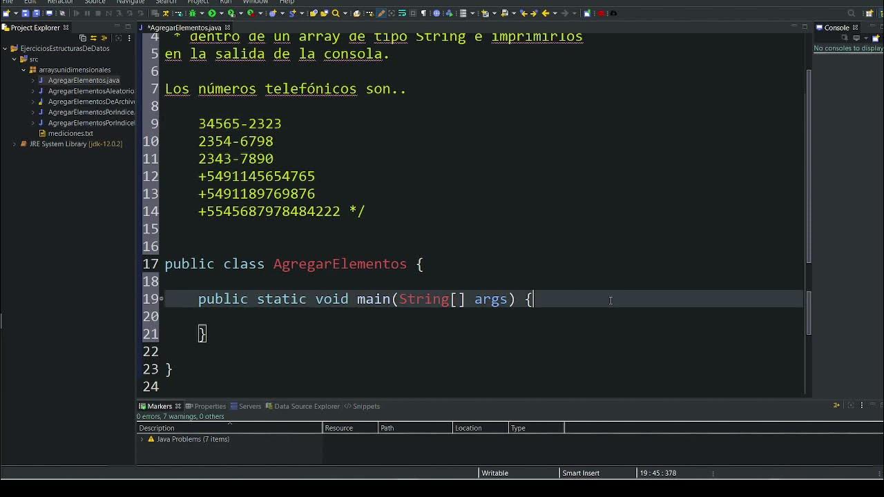 32. Agregar Elementos Strings a un Array Unidimensional | Estructuras de Datos y Algoritmos en ...