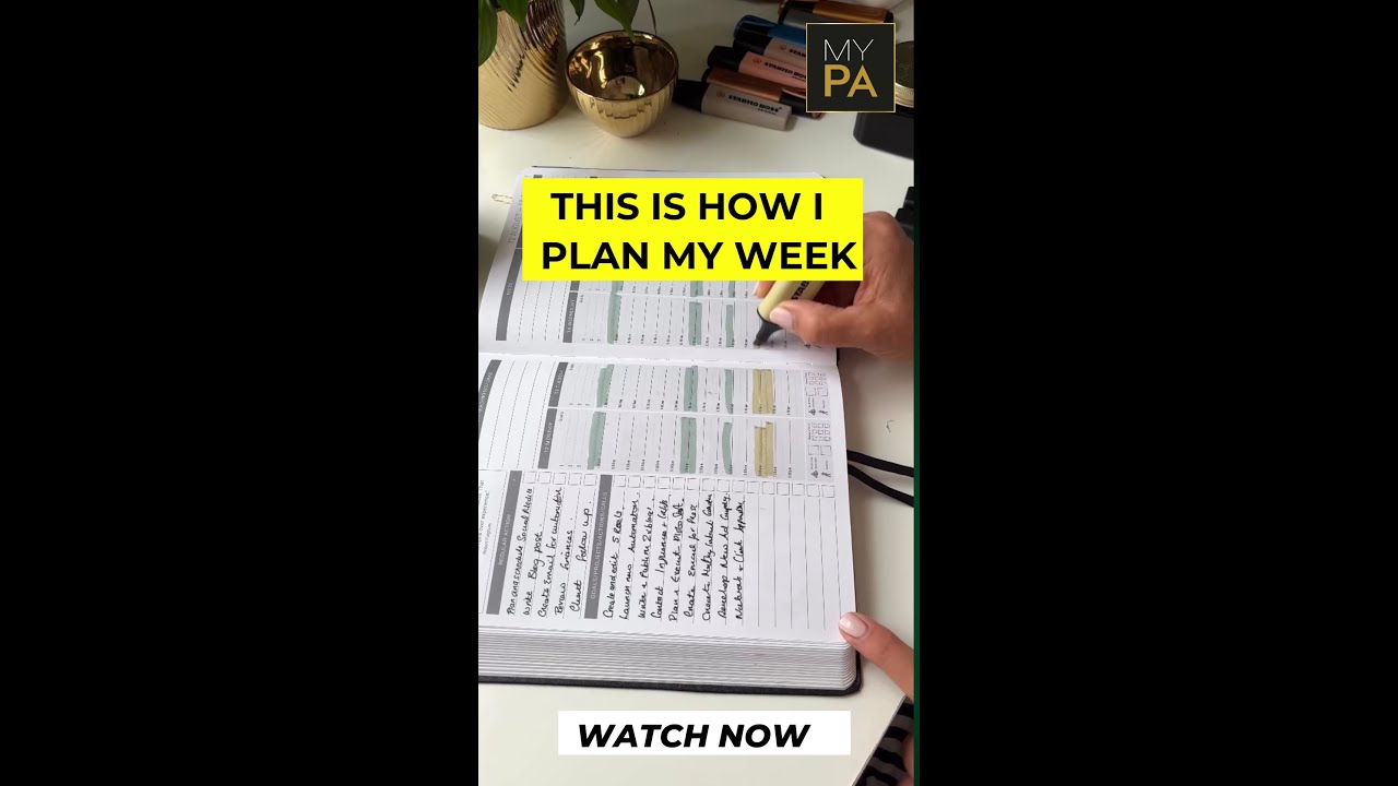 How I Plan My Week and My Day: A Step-by-Step Guide - YouTube