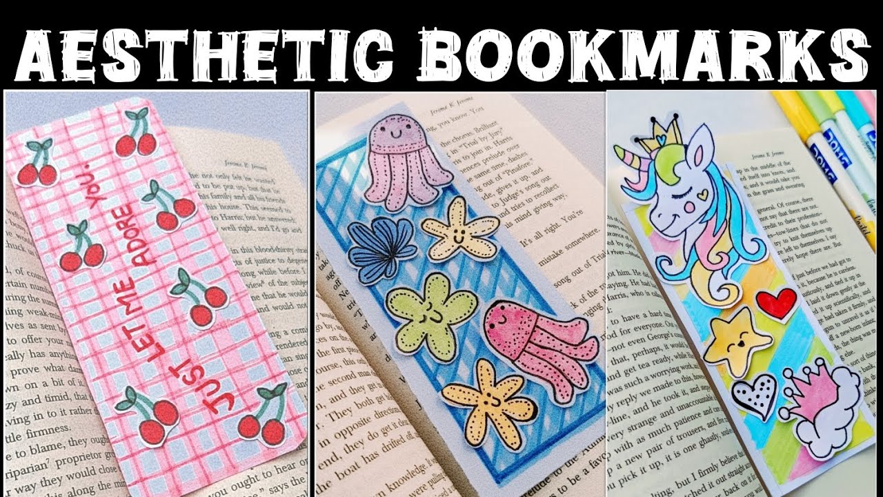 how to make bookmarks💗💗 aesthetic bookmarks🌟tutorial #aesthetic # ...