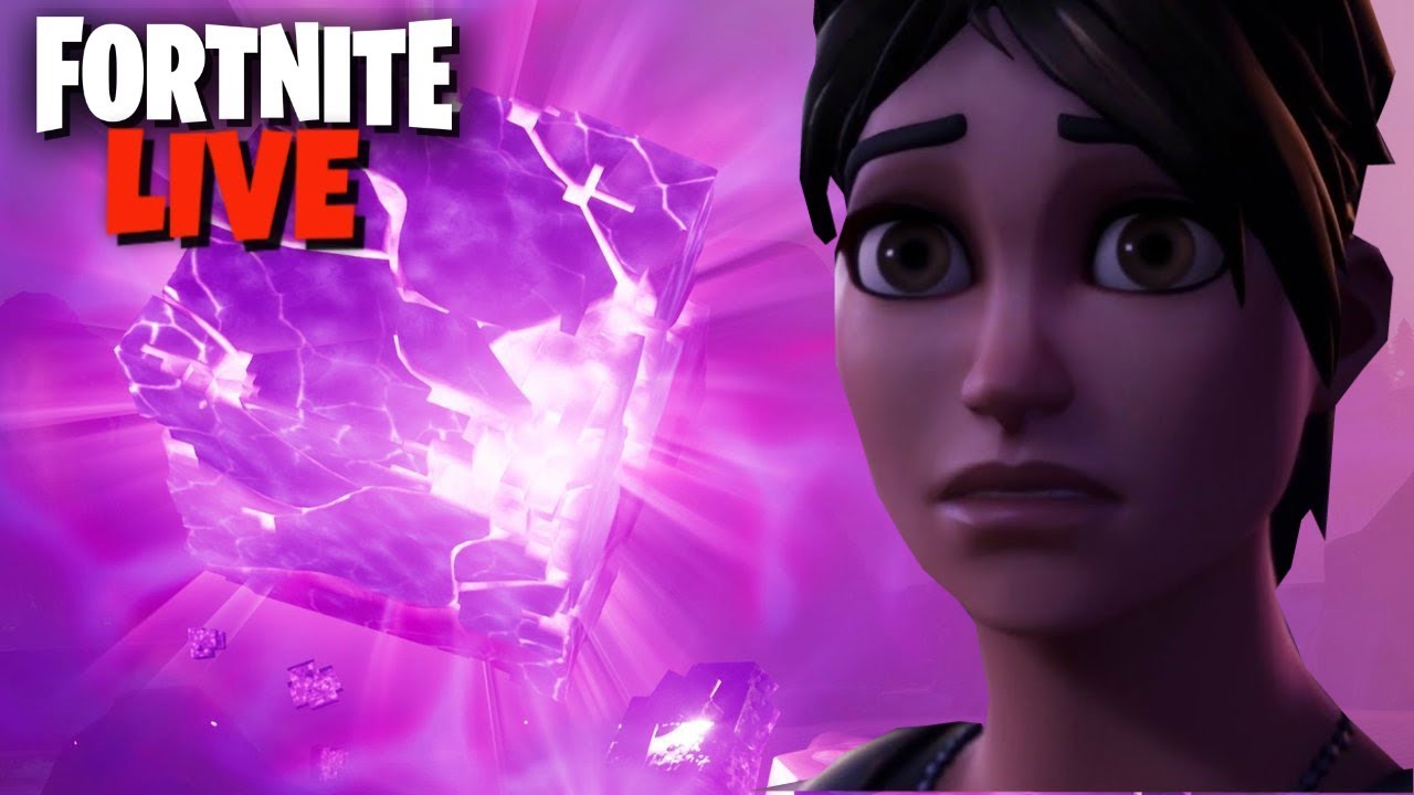 FORTNITE CUBE EXPLOSION LIVE EVENT // PLAYGROUND REMOVED - YouTube