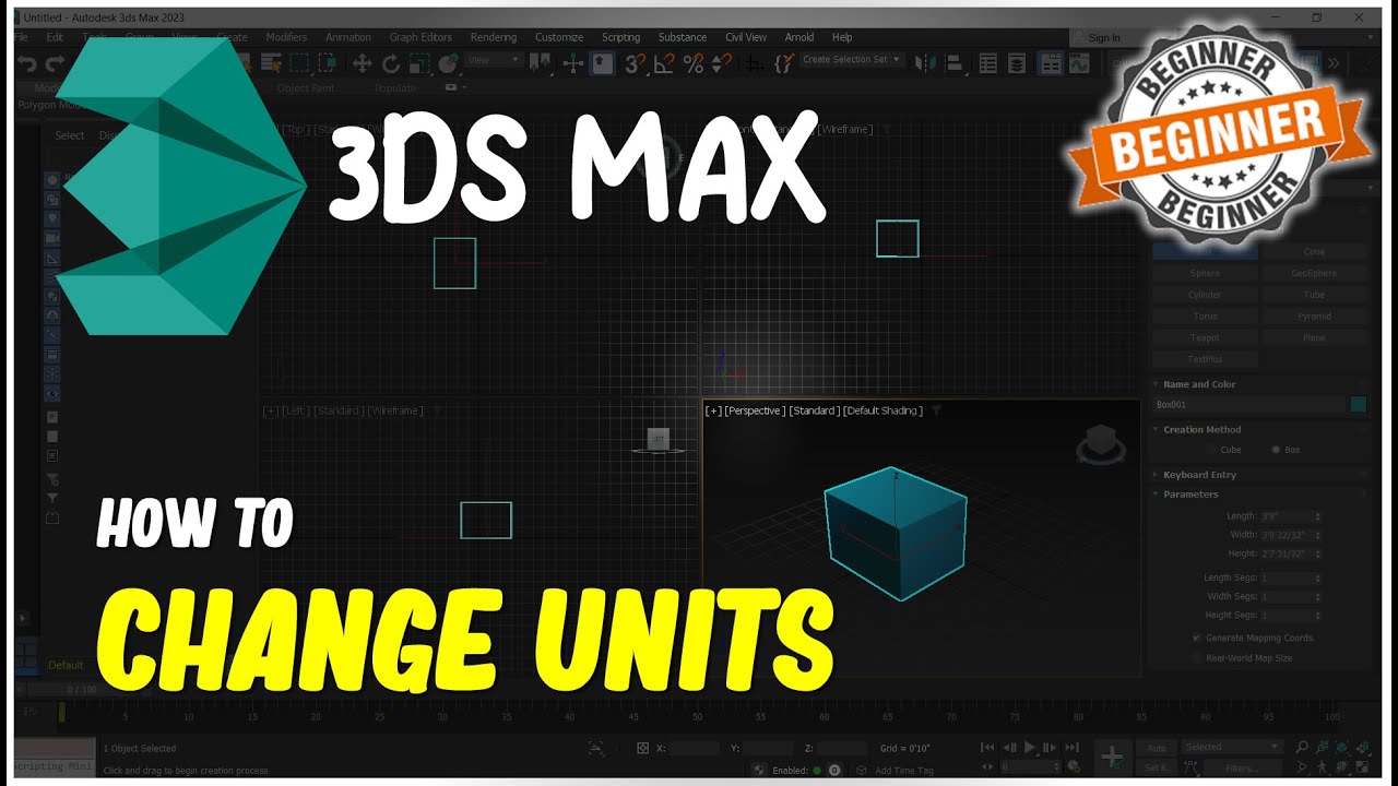 3Ds Max How To Change Units YouTube