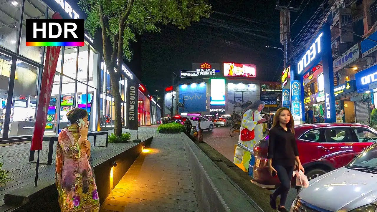 Night Walking 🇧🇩💃 GEC, Chittagong Bangladesh, City Ambience, Travel ...