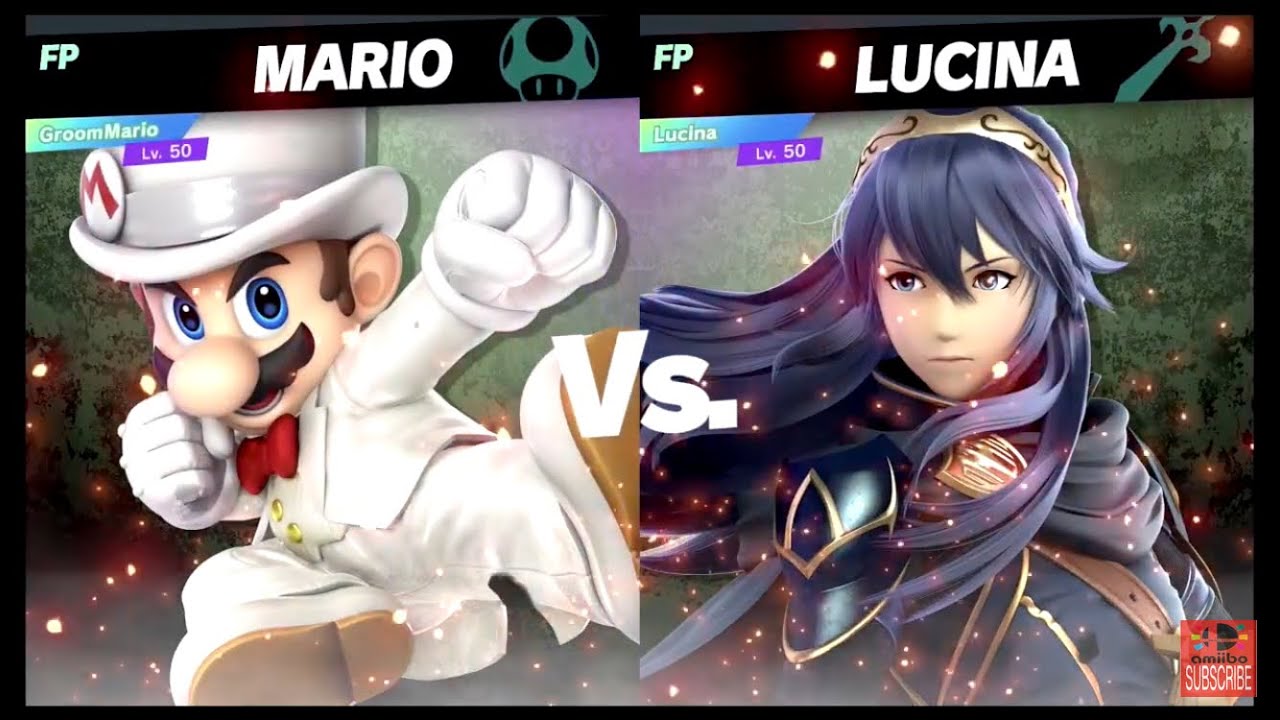 Super Smash Bros Ultimate Amiibo Fights EX Groom Mario vs Lucina - YouTube