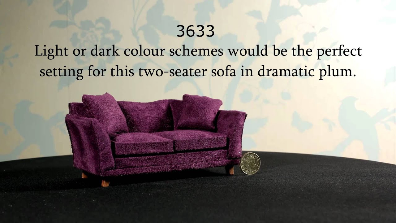 3633 Soft Plum Sofa - YouTube
