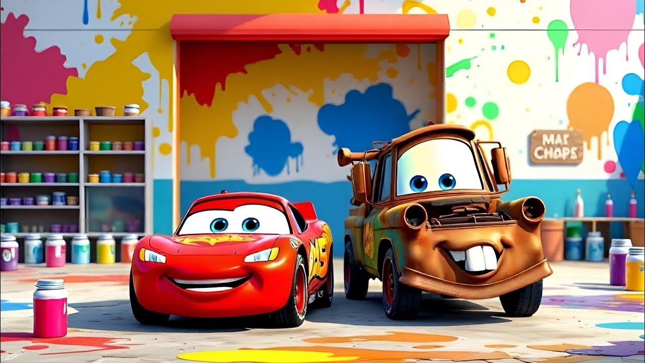 Cars: Lightning McQueen and the Mystery of the Missing Paint" - YouTube