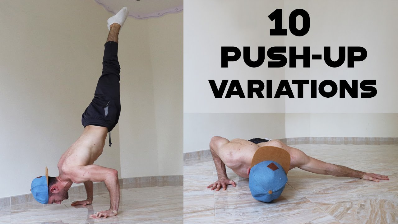10 PUSH -UPS VARIATIONS (ALL LEVELS) - YouTube