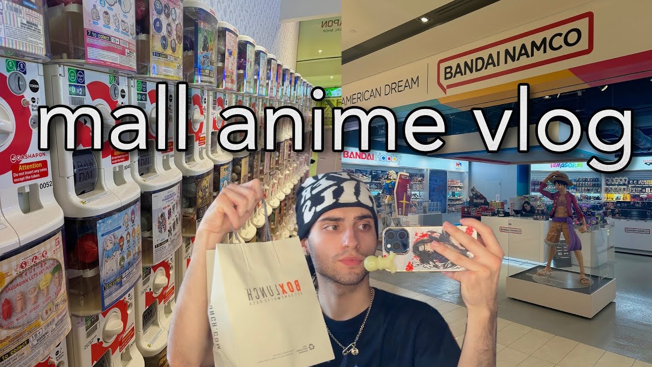 mall anime vlog: bandai store, discount anime figures, gashapon - YouTube