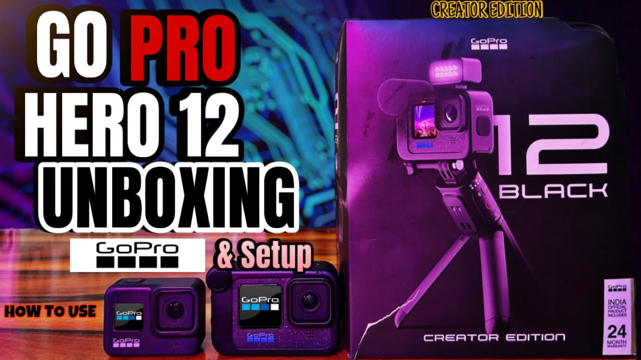 Go Pro Hero 12 Creator edition Unboxing And Setup - YouTube