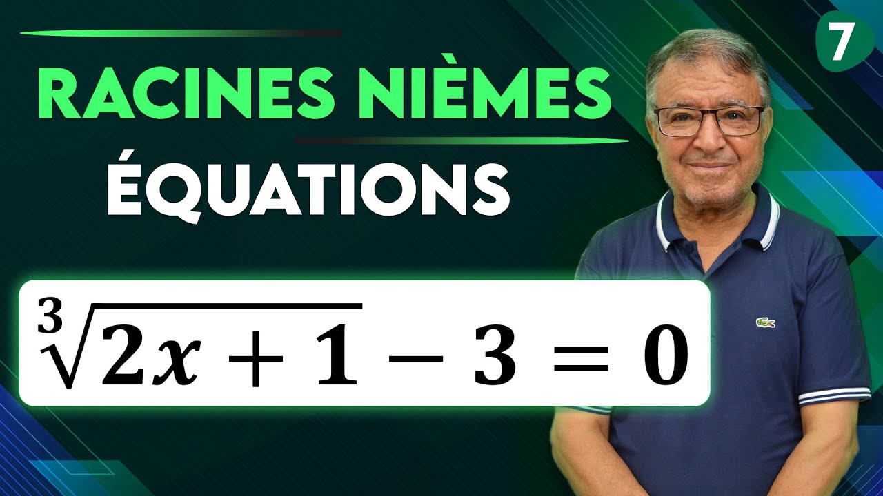 Racines nièmes - Équations - Ex7 - YouTube