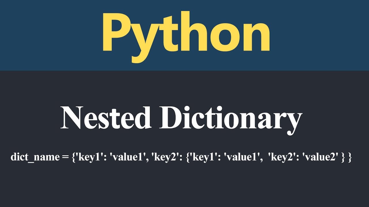 Nested Dictionary In Python Hindi YouTube Nested Dictionary In Python Hindi YouTube