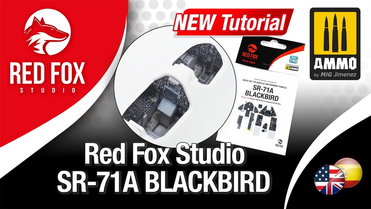 New Tutorial Red Fox Studio SR-71A Blackbird / Nuevo Tutorial Red Fox ...