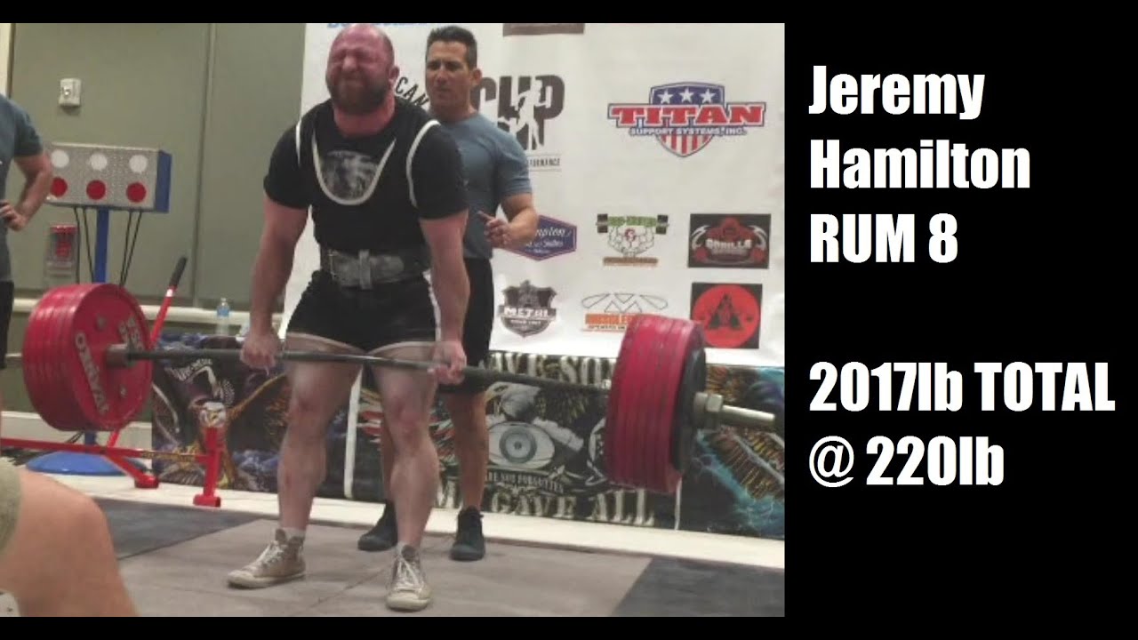 JEREMY "COUCH" HAMILTON 2017LB @ 220LB (RAW NO WRAPS) - YouTube