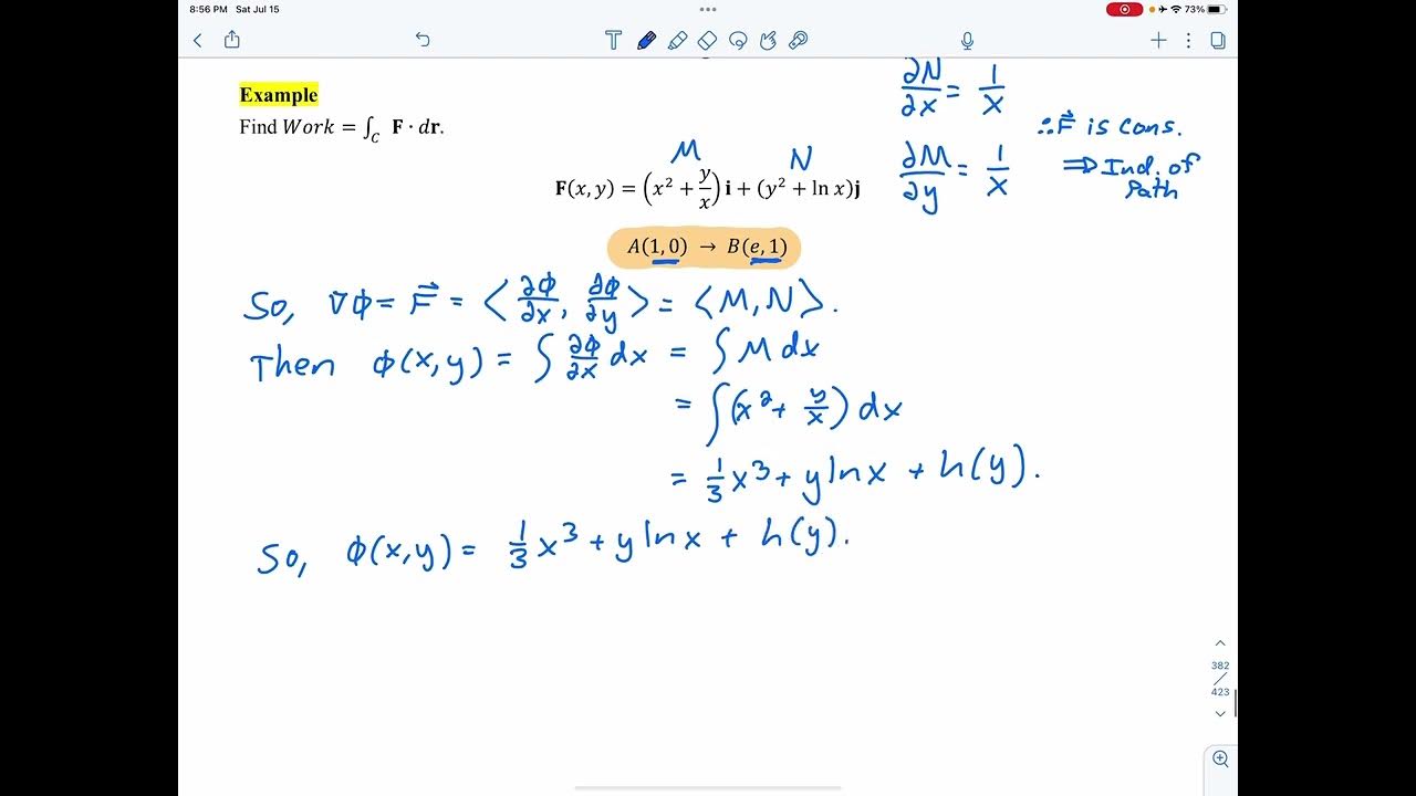 Calculus III Unit 5 Section 3 Line Integrals Through Conservative ...
