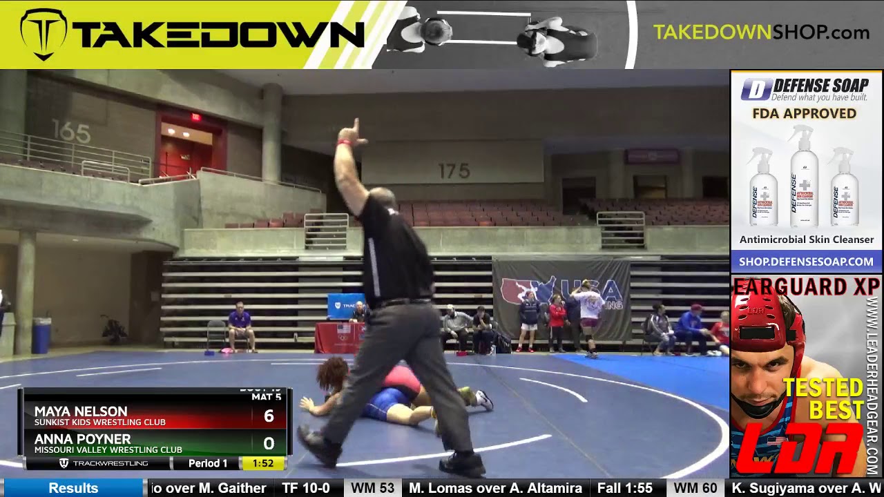 WM 63 Maya Nelson Sunkist Kids Wrestling Club Vs Anna Poyner Missouri ...