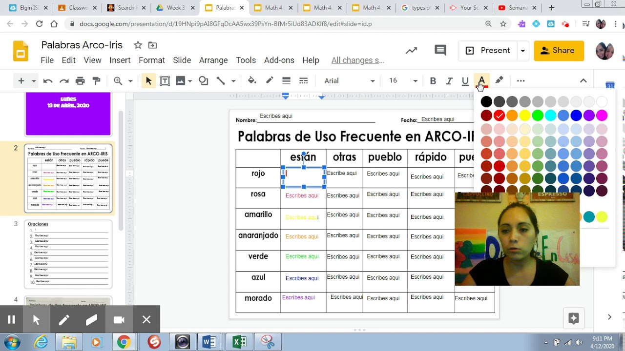 Semana 3-Palabras en ArCO-Iris - YouTube