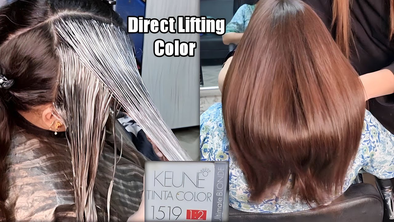 Direct lifting Color without Bleach Lashes Parlour Secret Method ...