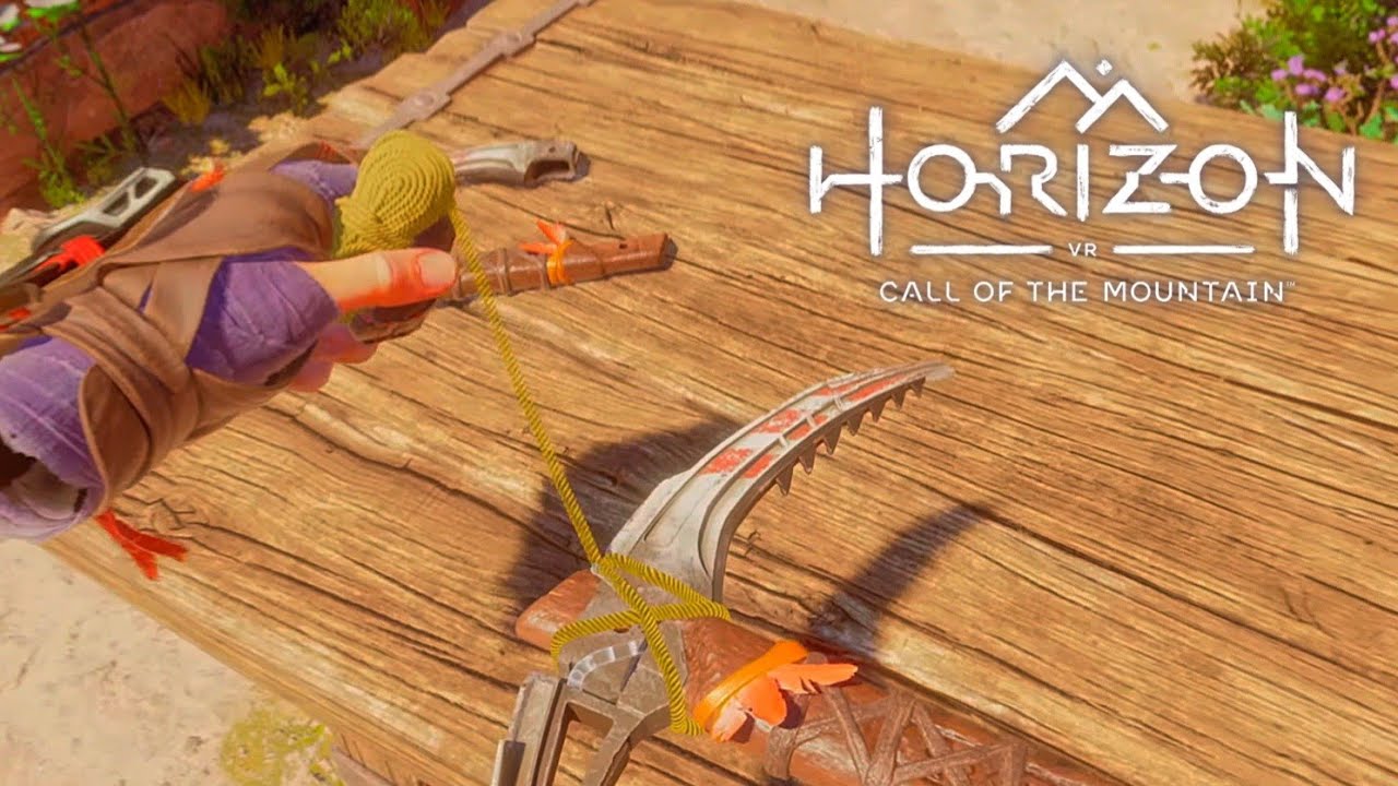 Pickaxe Assembly in VR | Horizon Call of the Mountain Crafted Pickaxes ...