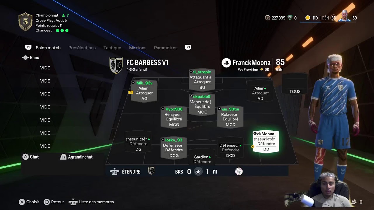 LIVE FC CLUB PRO facecam ps5 - YouTube