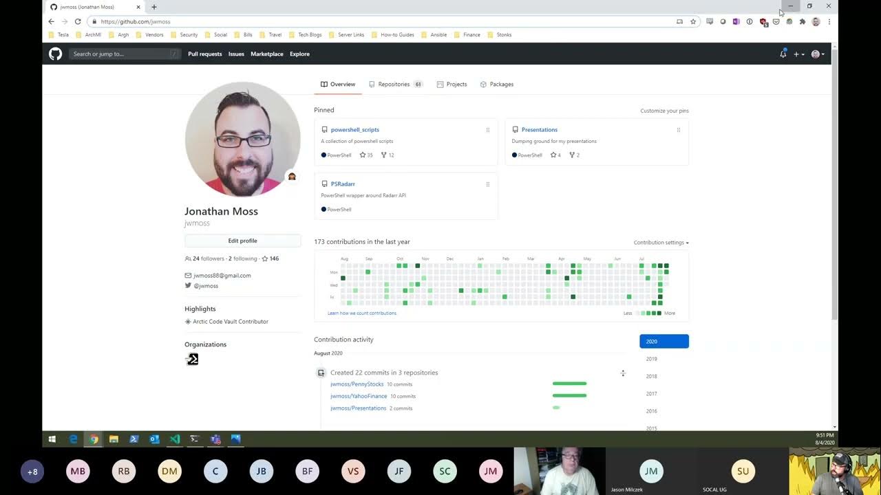 PowerShell: REST APIs (Jonathan Moss) 8/5/2020 - YouTube