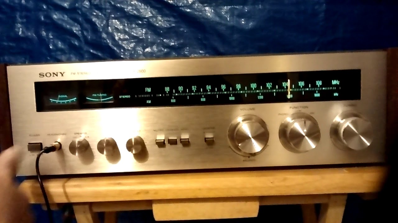 The sony str-2800 demonstration in syracuse ny without antenna 1977 ...