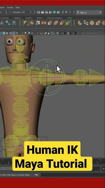#MayaTutorial #Human IK #Rigging #rees3d #shorts - YouTube