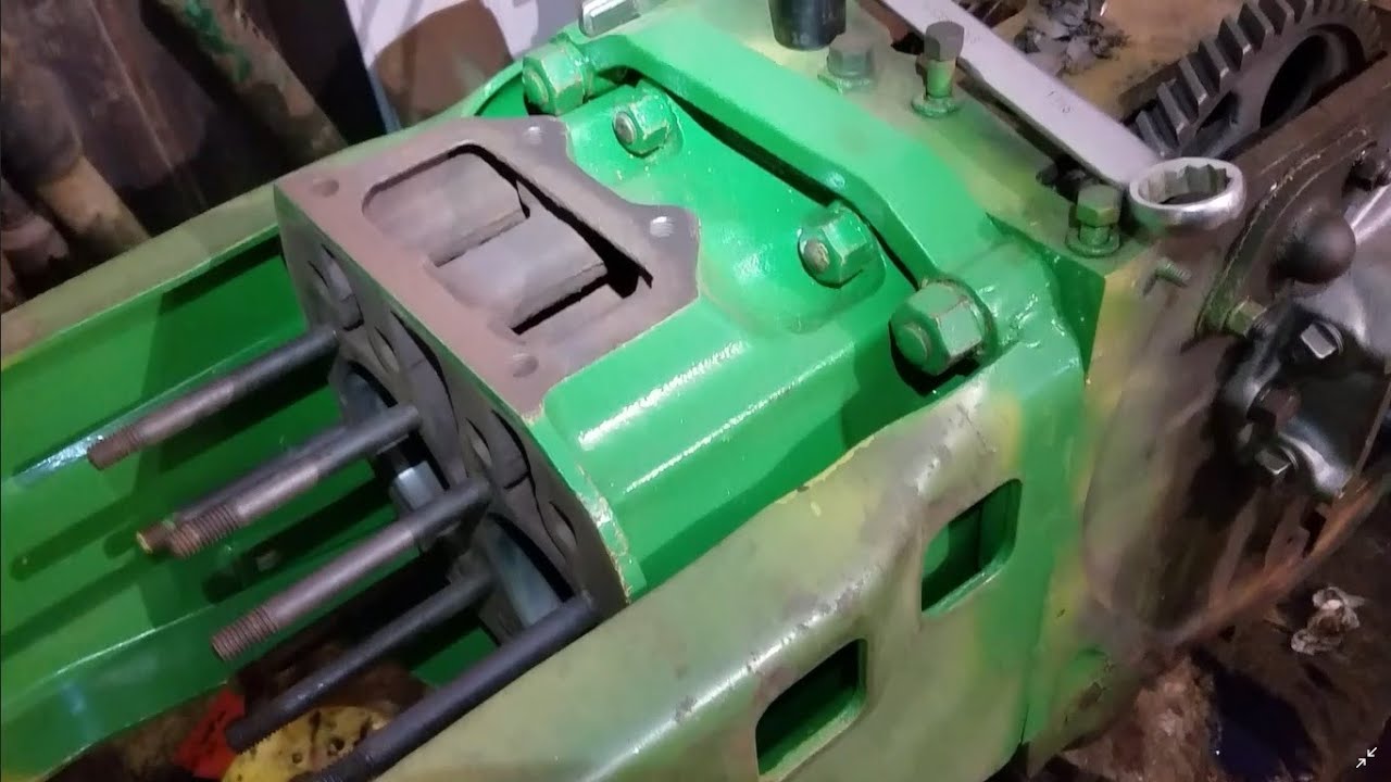 1948 John Deere B Part 10 Restoration Engine Block Head & Tappet - YouTube