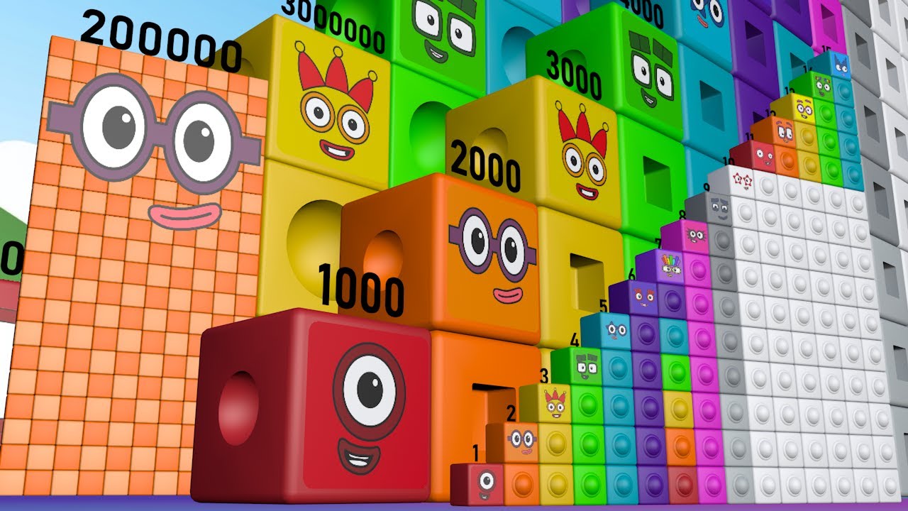 Numberblocks Step Squad Puzzle 200 20,000 to 25,000,000 MILLION BIGGEST ...