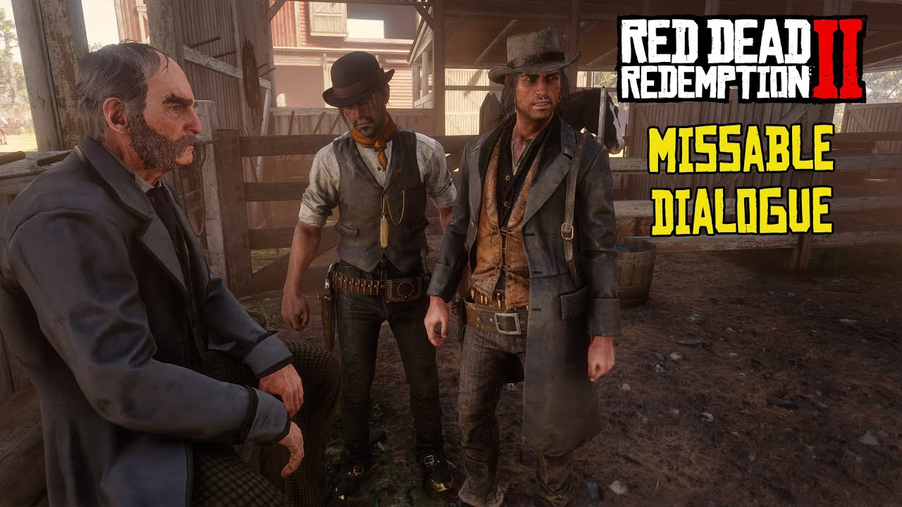 RDR2 Secret Dialogue Which You Might Have Missed in Horse Flesh for ...