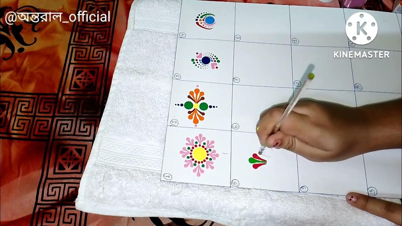Dot mandala patterns || part -1 ||(step by step)|| Dot mandala art for ...
