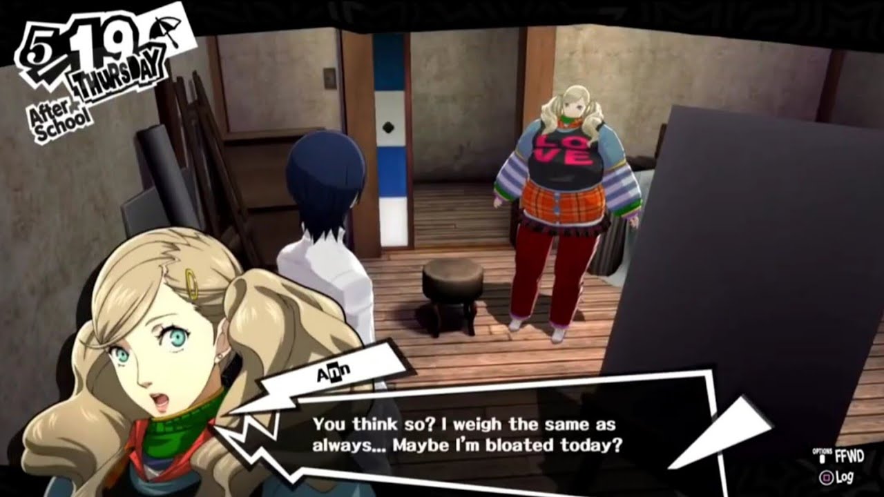 Yusuke Notices That Ann Has Gained Weight... Persona 5 Royal | 4K - YouTube