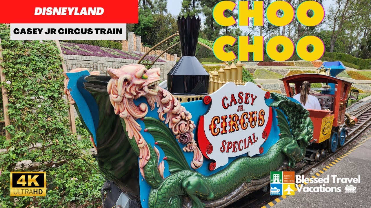 Ride Casey Jr. Circus Train - Full Ride POV at the Disneyland Park with ...