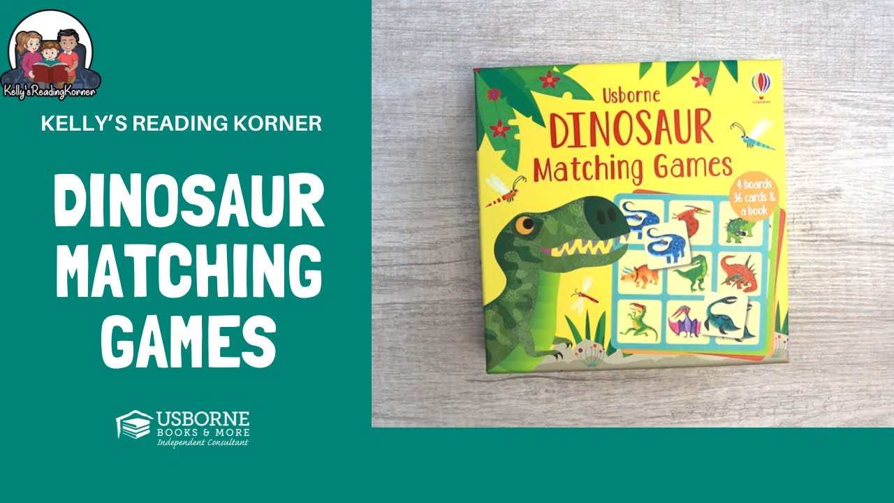 Usborne Books & More: Dinosaur Matching Games | Fun and Learning for ...