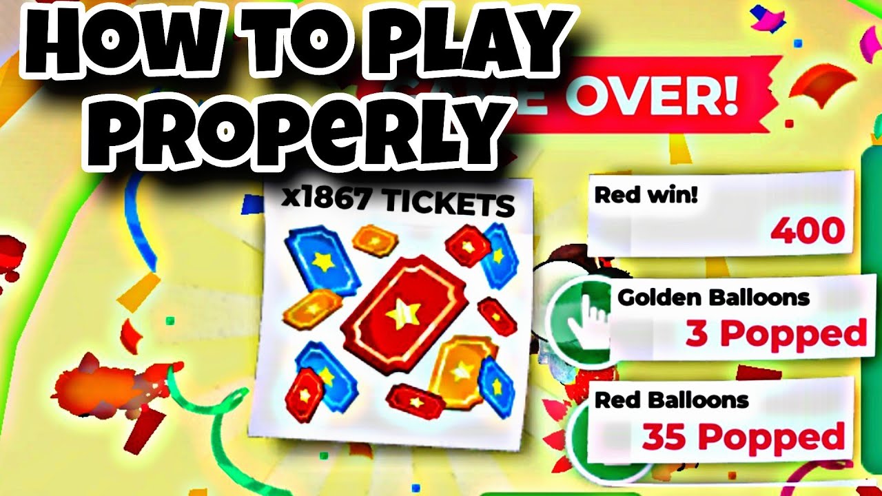 How to Play Balloon Pop Minigame Properly in Adopt Me | New Minigame ...