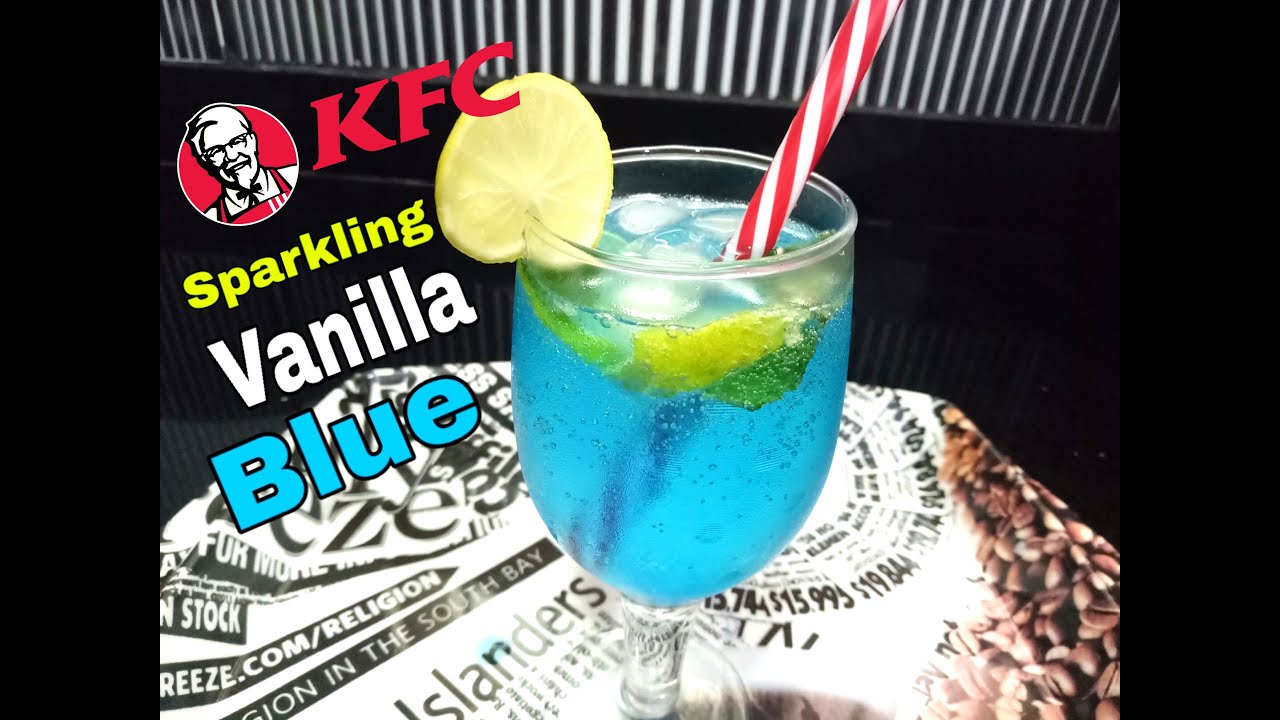 Vanilla Blue mocktail at home - YouTube