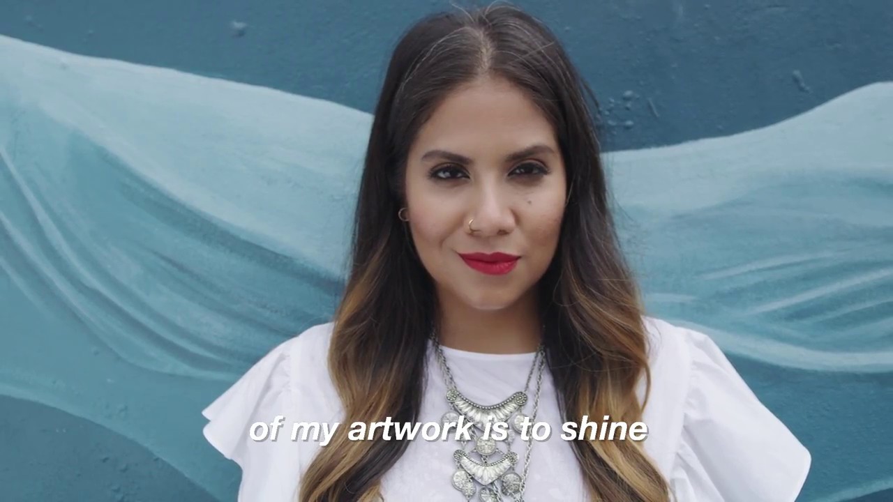 Wynwood Miami artist Ivette Cabrera featured for John Freida commercial - YouTube