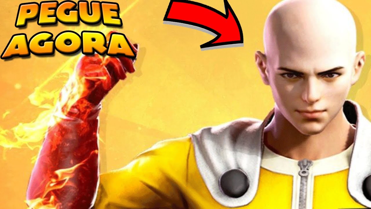 COMO PEGAR A SKIN PRINCIPAL DO SAITAMA NO FREE FIRE! ONE PUNCH MAN ...