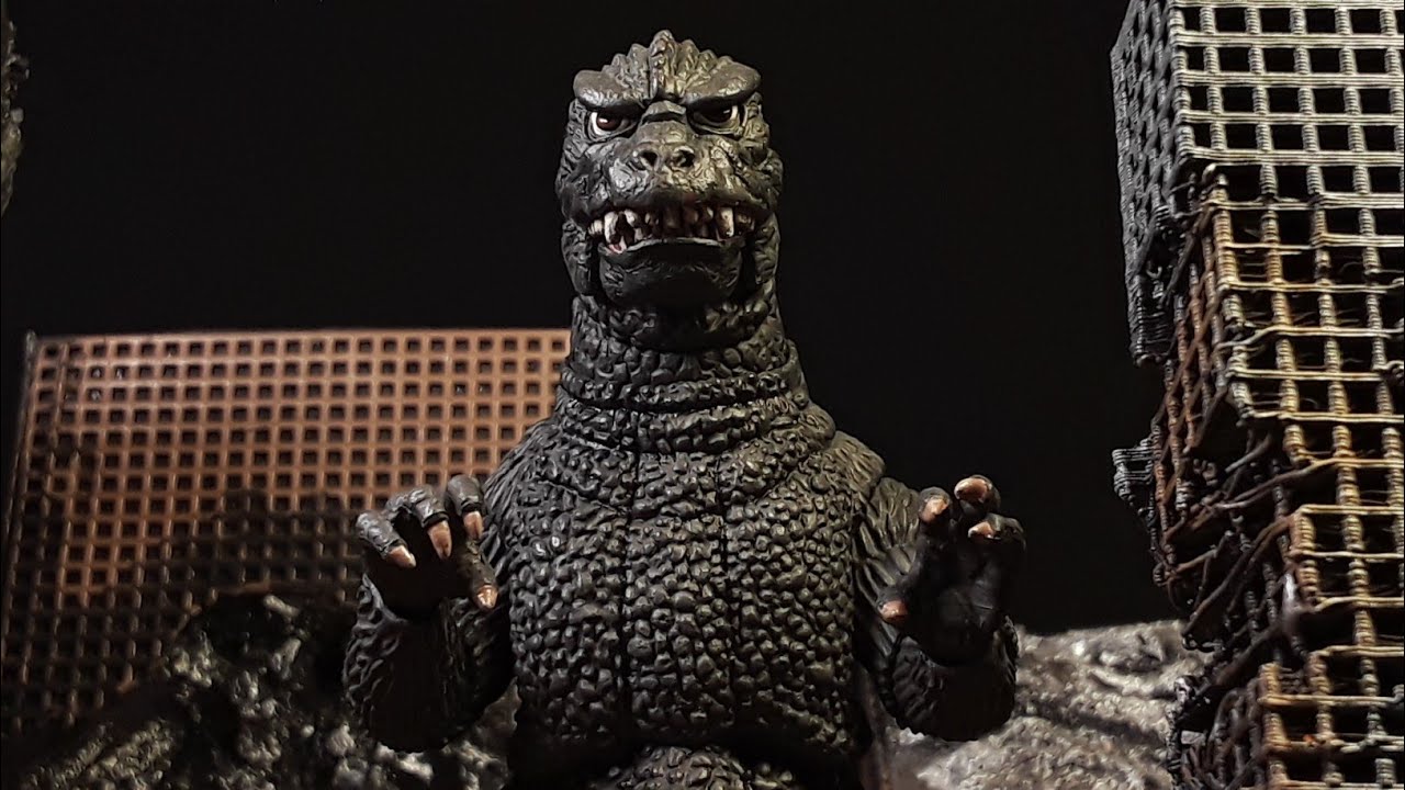 NECA Godzilla 1984 Stop-Motion & SPFX test - YouTube