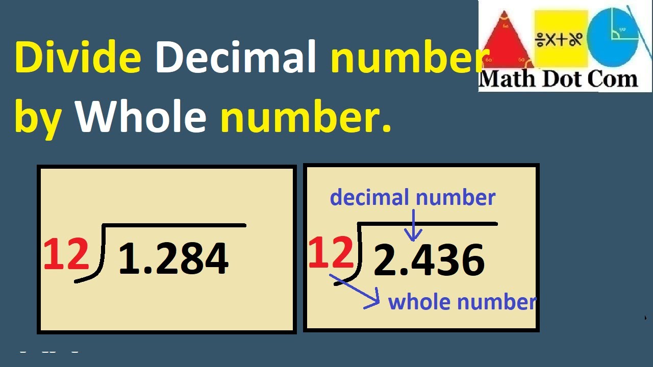 Dividing Decimal Numbers By Whole Numbers:step-by-step Guide For