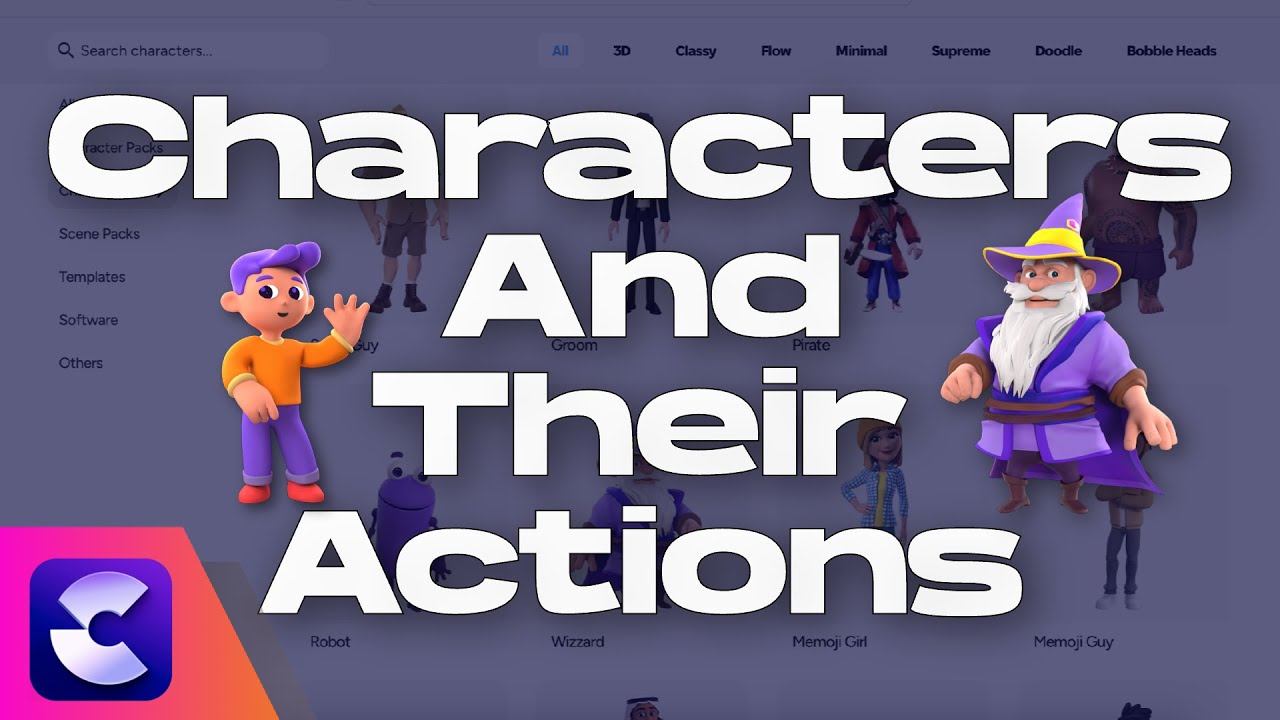 Characters and Their Actions - YouTube