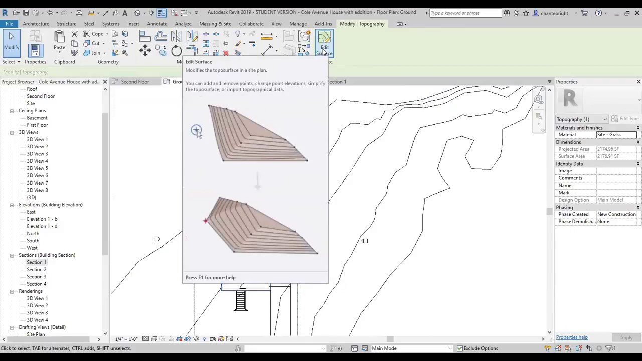 Splitting Toposurfaces in Revit - YouTube