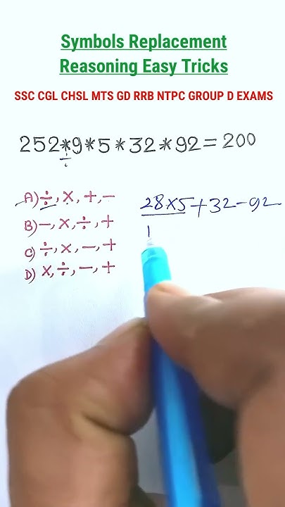 Symbol Substitution Short Tricks | Symbol Replacement Tricks | Reasoning Shortcuts Tricks in ...