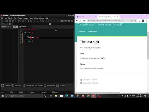 "The Last Digit" in C programming language. #Eolymp problem 5175. - YouTube