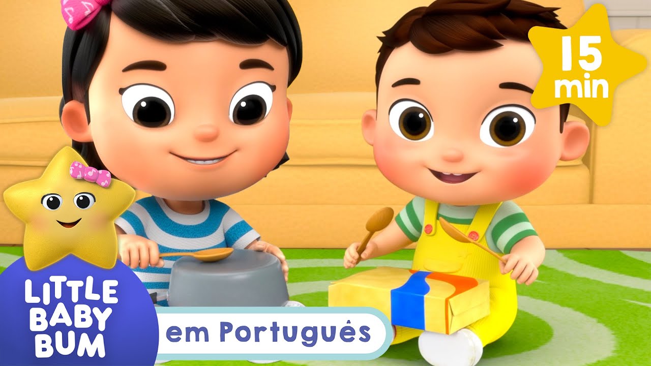 🥁 Bebê Max Toca Seu Tambor 🥁 | Melhores Momentos | Little Baby Bum em ...