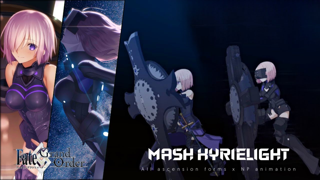 《Fate/Grand Order US》Mash Kyrielight (Shielder) all Ascension forms ...