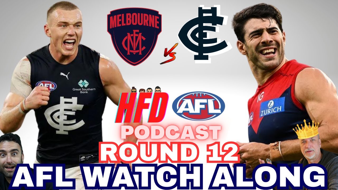 AFL WATCH ALONG | ROUND 12 | MELBOURNE DEMONS vs CARLTON BLUES - YouTube